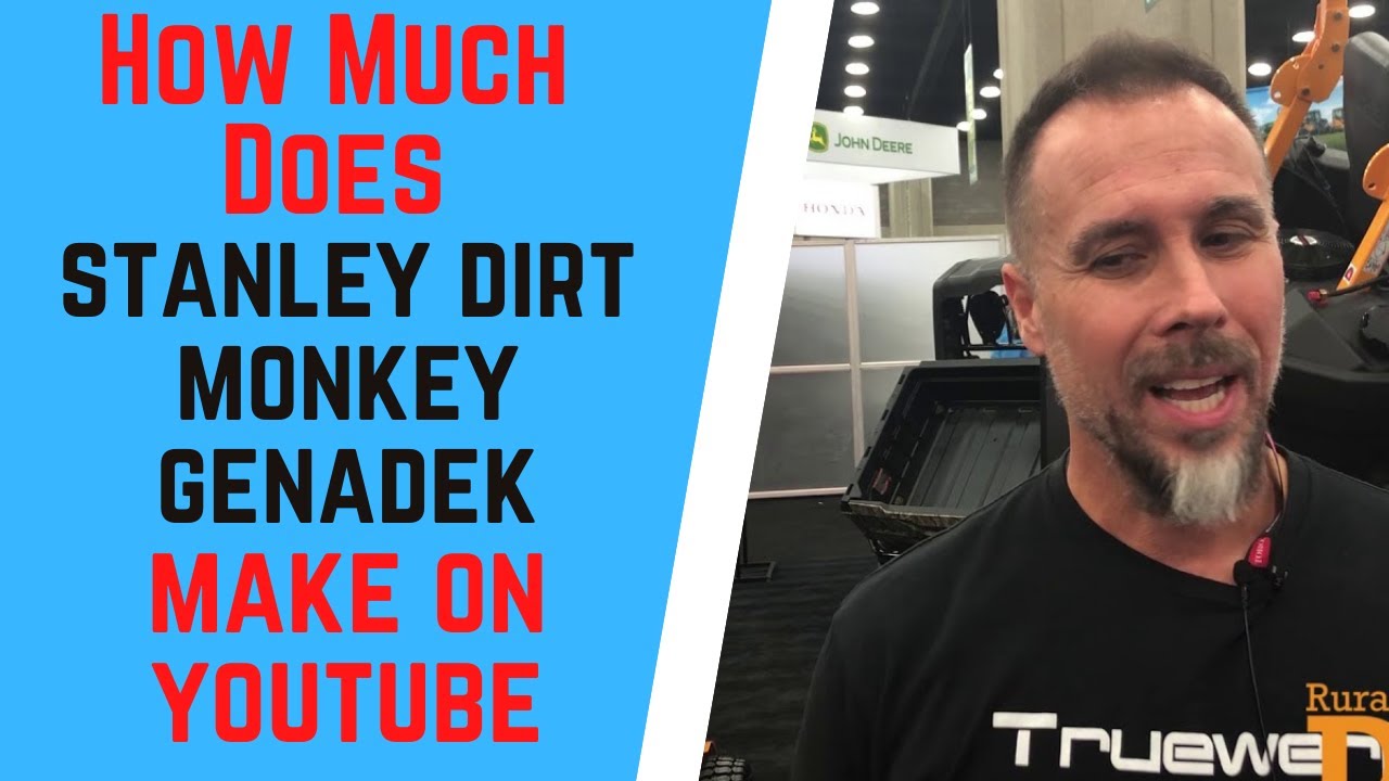 How Much Does Stanley Dirt Monkey Genadek Make On YouTube - YouTube
