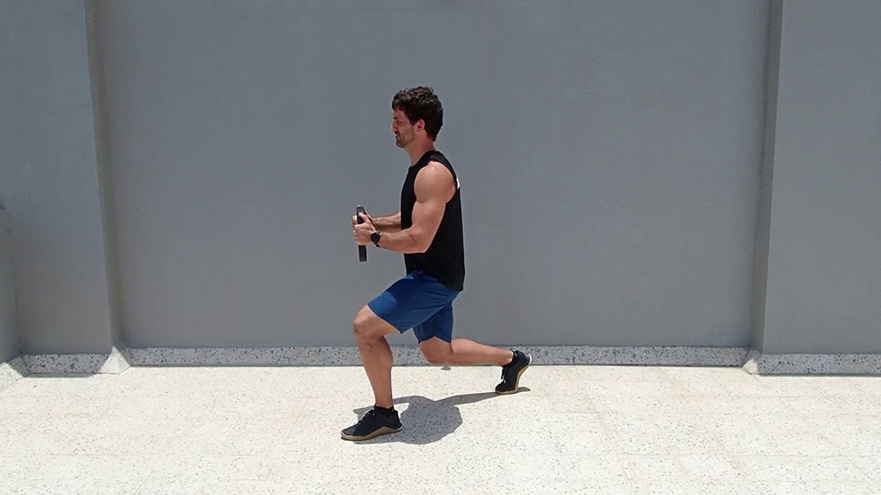 Split stance DB rotation - YouTube
