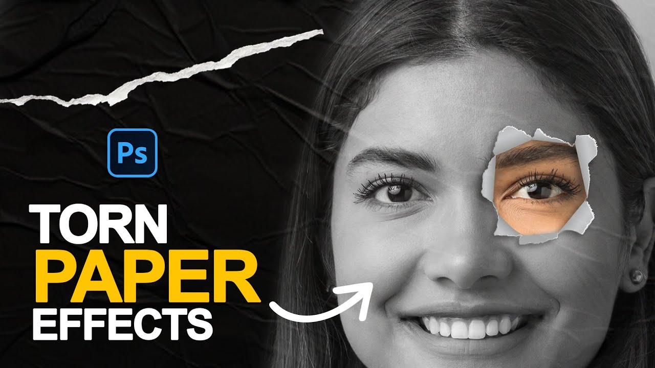 Torn Paper Effect - Photoshop Manipulation | Photoshop Beginner ...