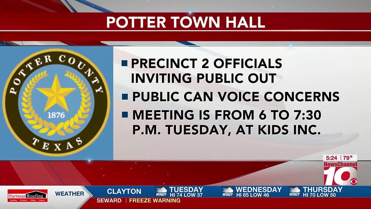 VIDEO: Potter County Precinct 2 officials invite residents to Tuesday ...