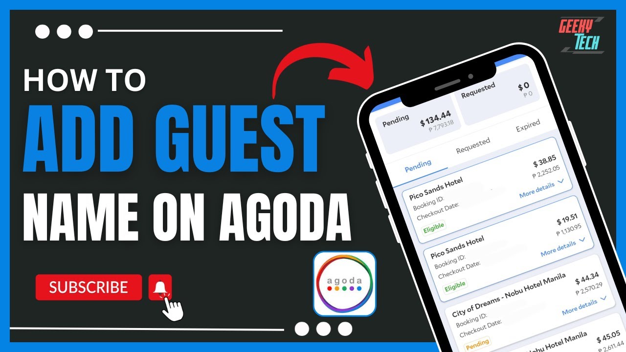 How To Add Guest Name in Agoda ! - YouTube