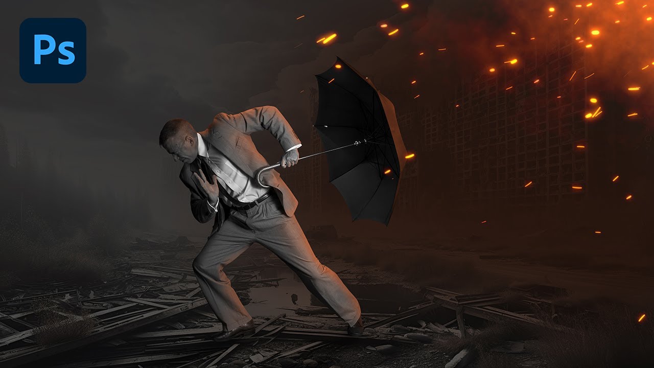 Create a Fantasy Fire Attack Photoshop Manipulation Tutorial - YouTube