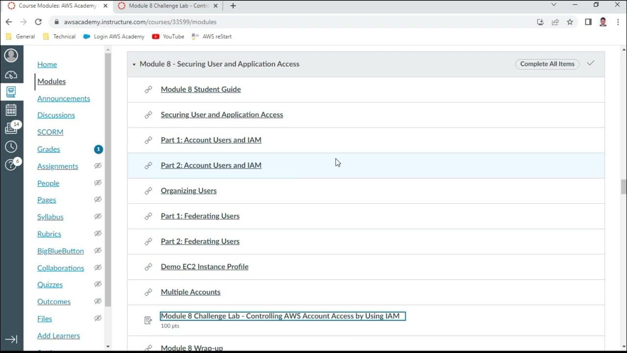 Aws Saa Module 8 Challenge Lab Controlling Aws Account Access By Using Iam Anand K Youtube