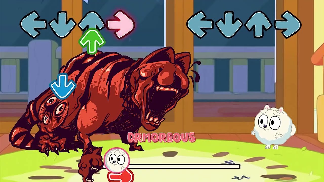 FNF Garfield ALL Phases 1-7 VS ALL Bluey Family (Can Can) - Friday ...