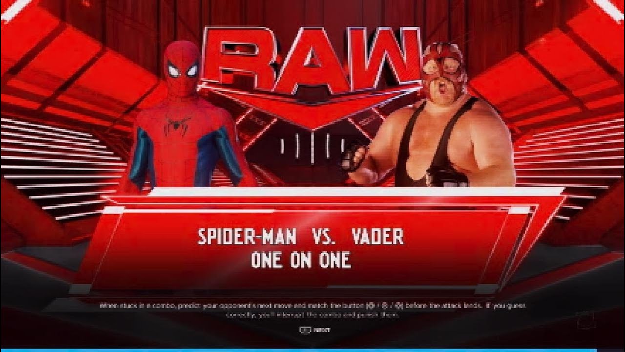 WWE Raw| Spider -Man vs Vader WWE2K24 - YouTube