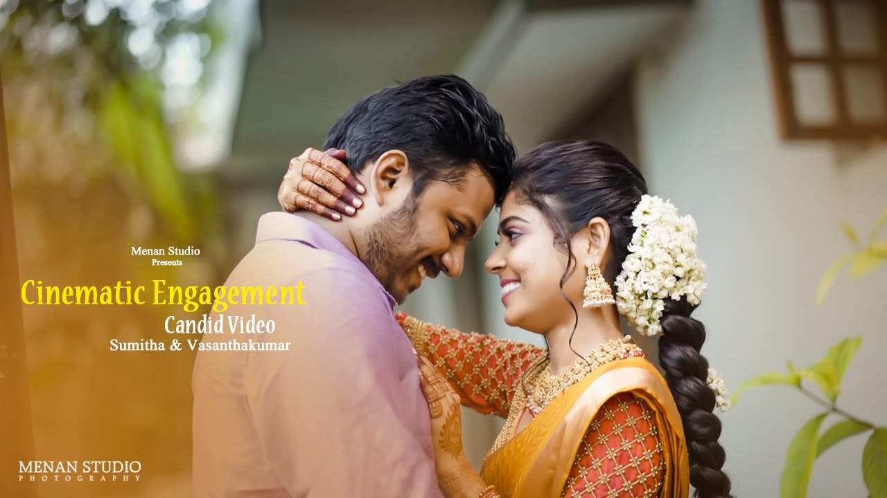 Cinematic Engagement Candid Video | Sumitha & Vasanthakumar | Menan Studio - YouTube