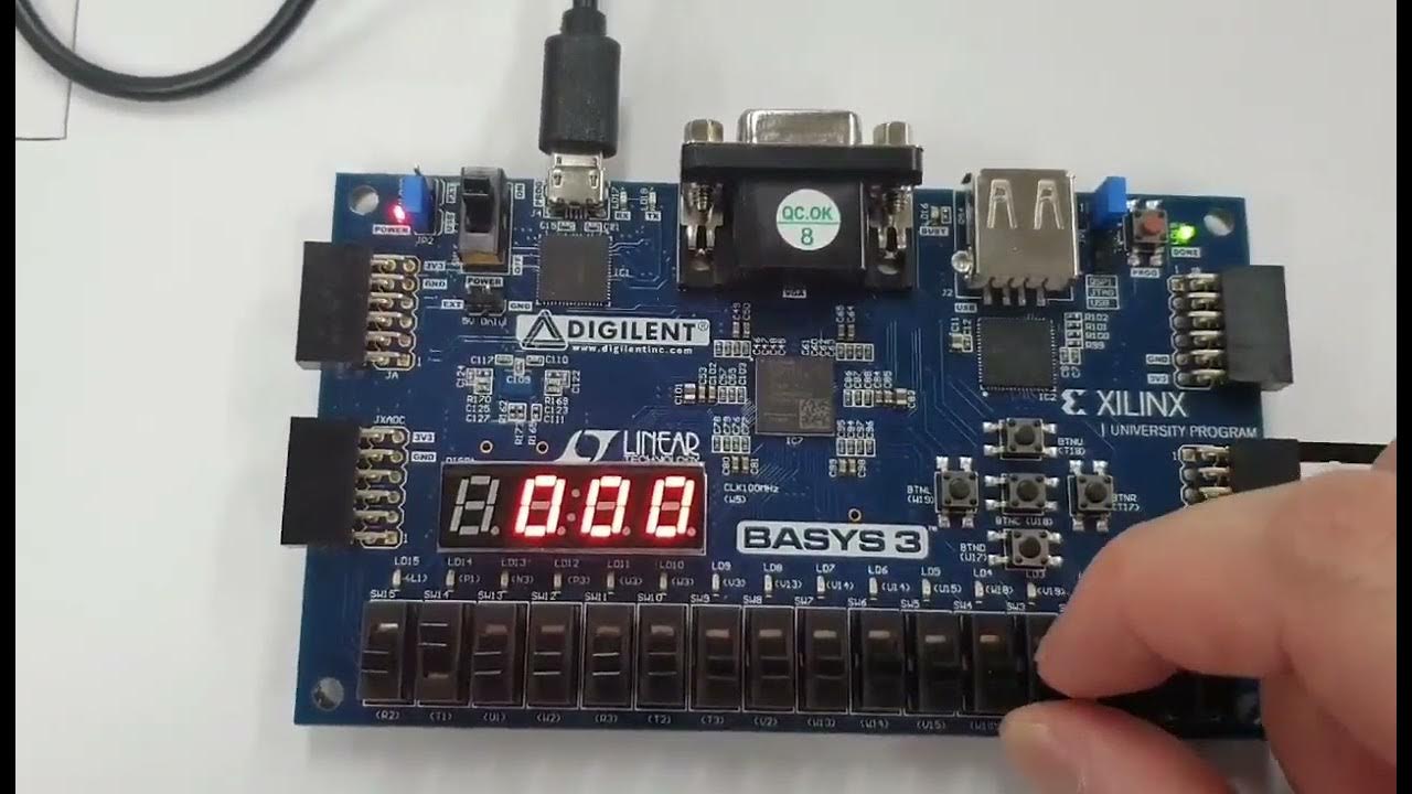 [FPGA] 사칙연산, FND Controller (음수 '-' 표시) - YouTube
