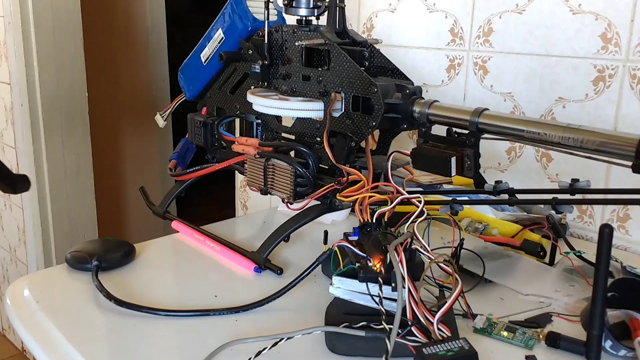 Apm 2.6 arducopter em helicoptero 500, configuraçao- Traditional ...