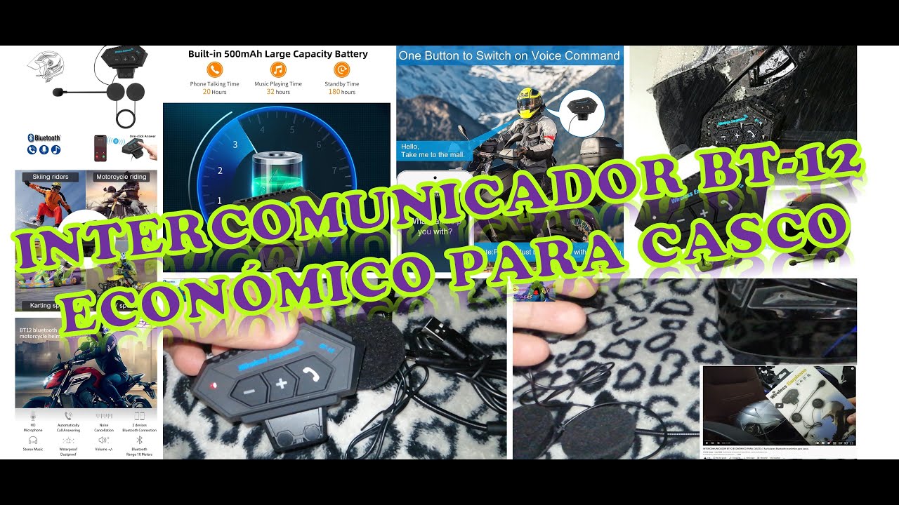 Bluetooth BT 12 CAMBIAR IDIOMA / Bluetooth BT 12 FOR HELMET ...