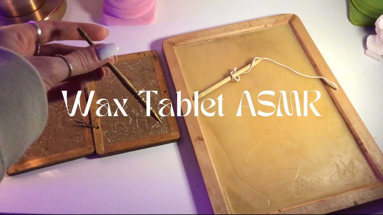Wax tablet ASMR - YouTube