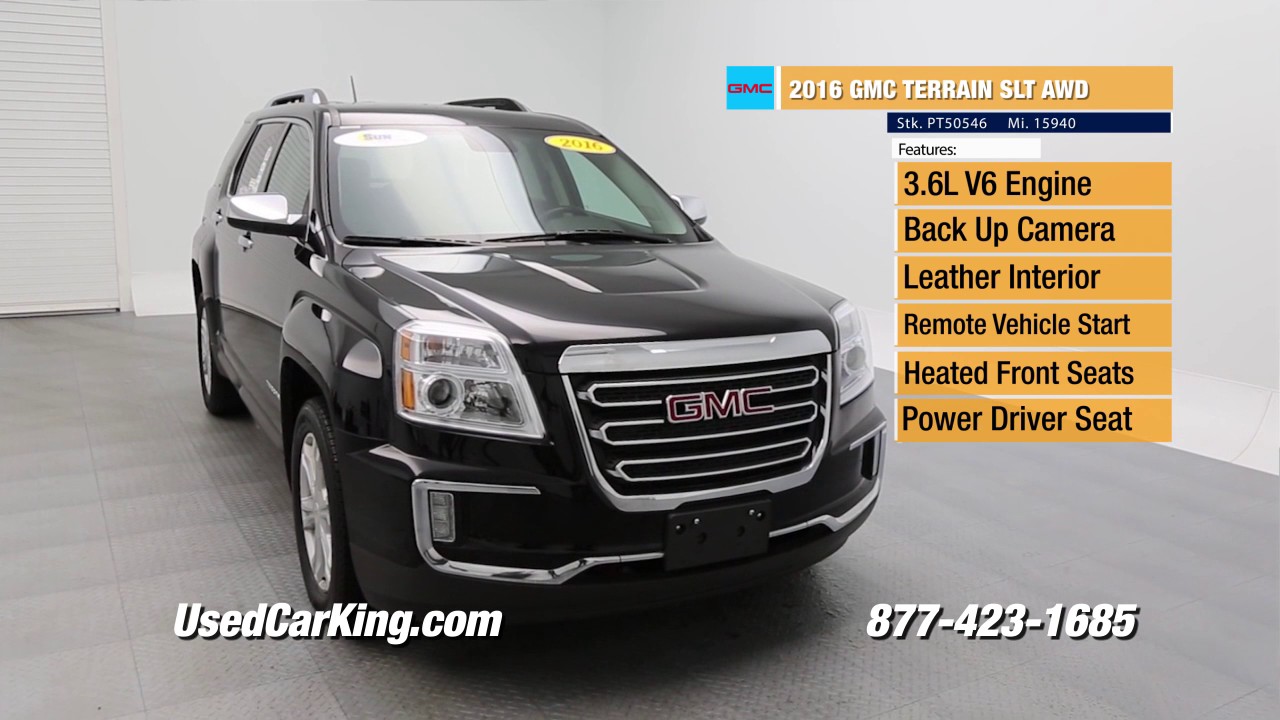 2016 GMC Terrain SLT AWD - Stk PT50546 - YouTube