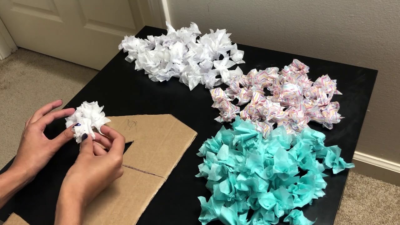 Easy Tissue paper Number/Alphabet tutorial - YouTube