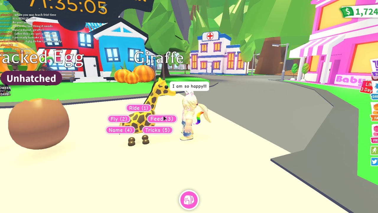 I GOT MY NEON GIRAFFE!! | Roblox Adopt Me - YouTube