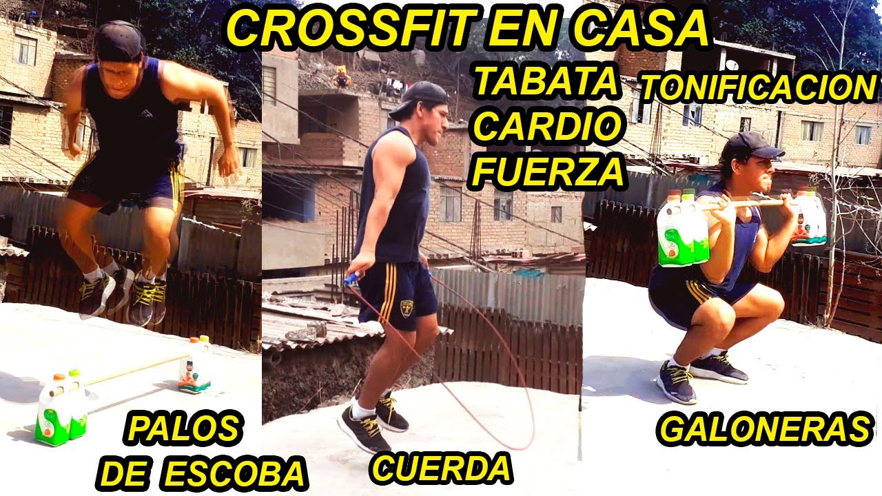 CROSSFIT EN CASA- TABATA (CARDIO, FUERZA, TONIFICACION) WORKOUT ...
