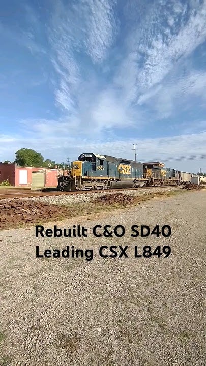 ex C&O SD40 Leading L849 in Athens #athensalabama @CameraBryan #sd40 #csx #train #trainvideo # ...
