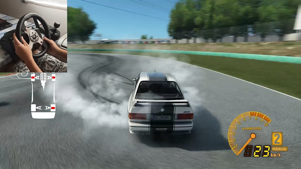 Beginner Learning How To Drift In Assetto Corsa | 720° Logitech G25 ...