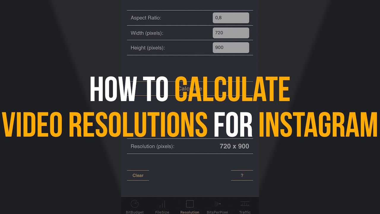 How to Calculate Video Resolutions for Instagram with VidBitCalc ...