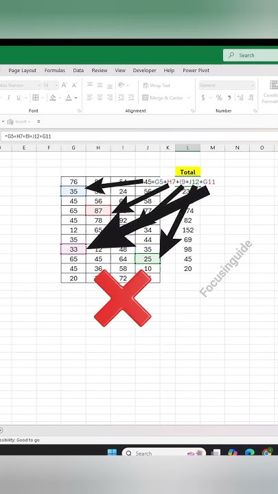 Trace Precedents tips and tricks in excel #focusinguide #exceltips #tutorial #shorts - YouTube