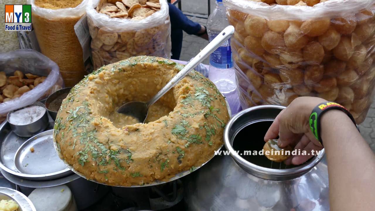 GOLGAPPE | RAGDA PANI PURI | ROAD SIDE SNACK FOODS | MUMBAI STREET ...