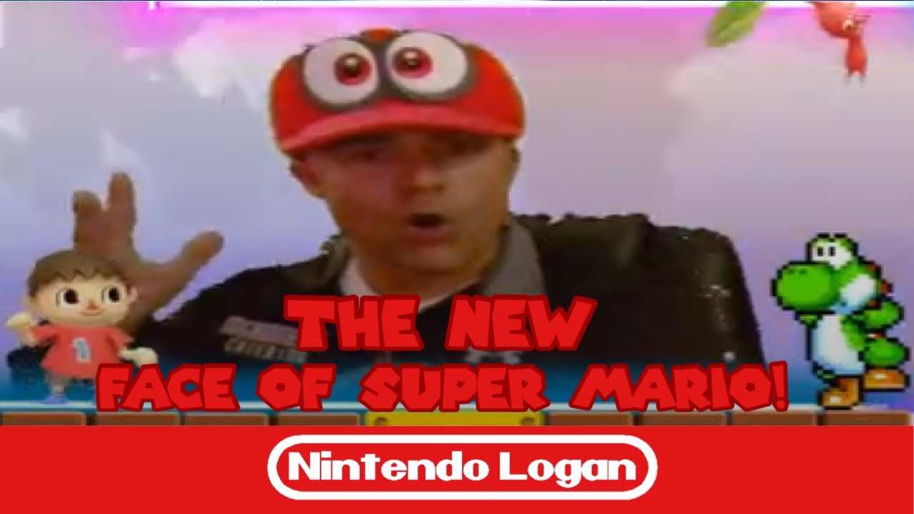 The New Face of Super Mario! | Nintendo Logan Clips! - YouTube