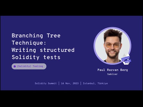 Branching Tree Technique Writing structured Solidity tests by Paul ...