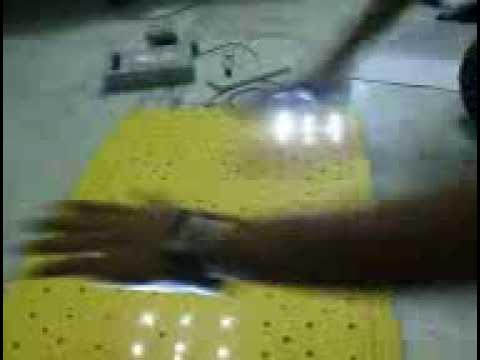 IR Reactive LED board - YouTube