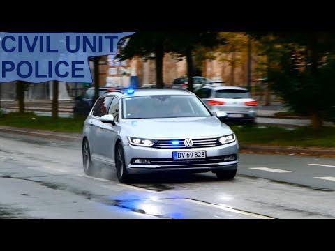 CIVIL POLICE UNIT civil politi i udrykning polizei einsatzfahrt - YouTube
