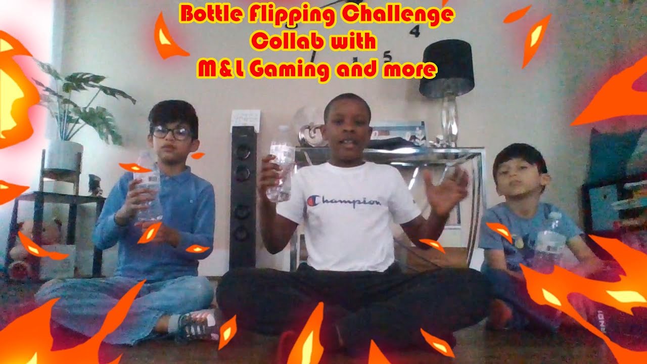Bottle Flipping Challenge Collab with M&L Gaming and More - YouTube