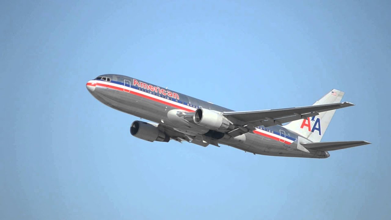 American Airlines Boeing 767-200ER [N335AA] Takeoff From LAX - YouTube