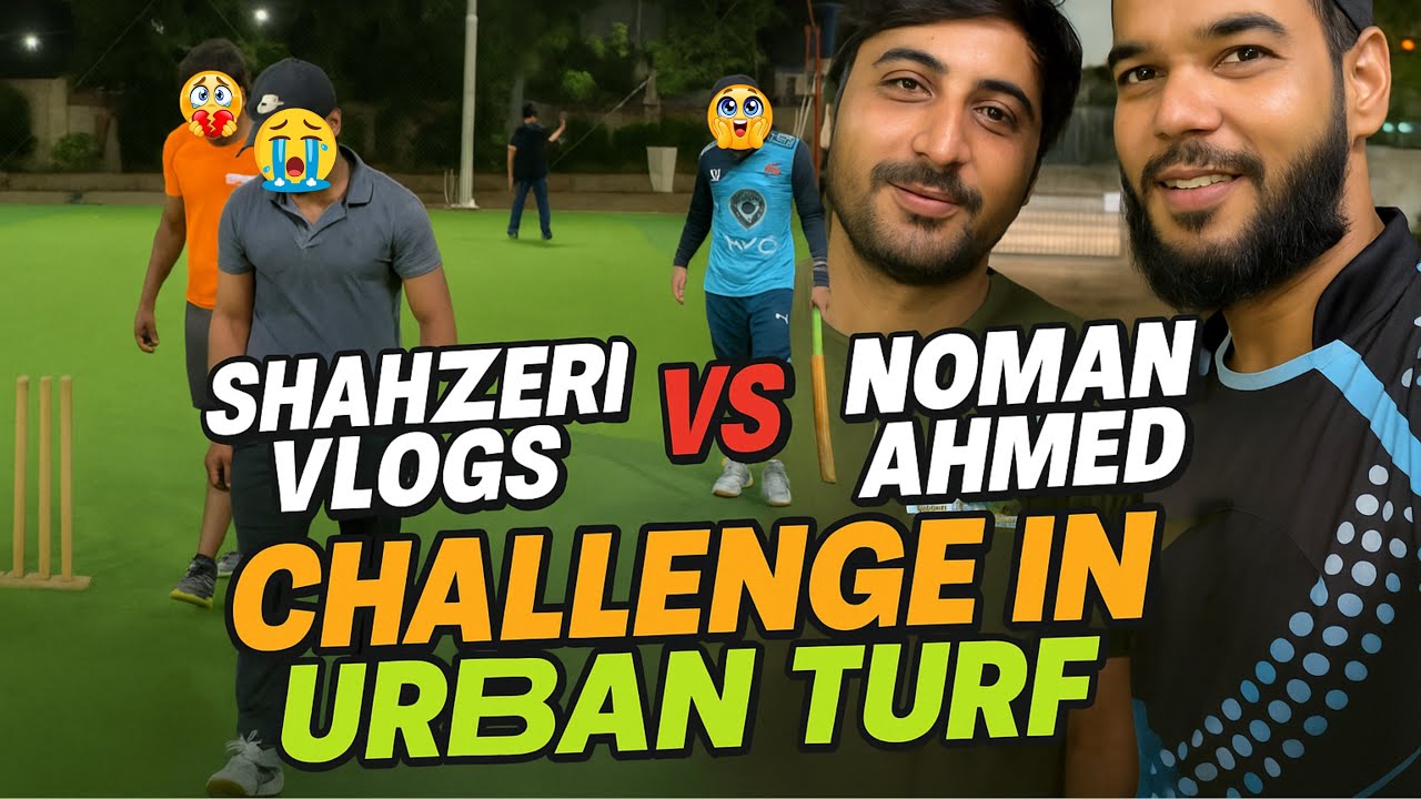 Indoor Cricket Challenging Match with @ShahZerivlog | Urban Turf Karachi - YouTube