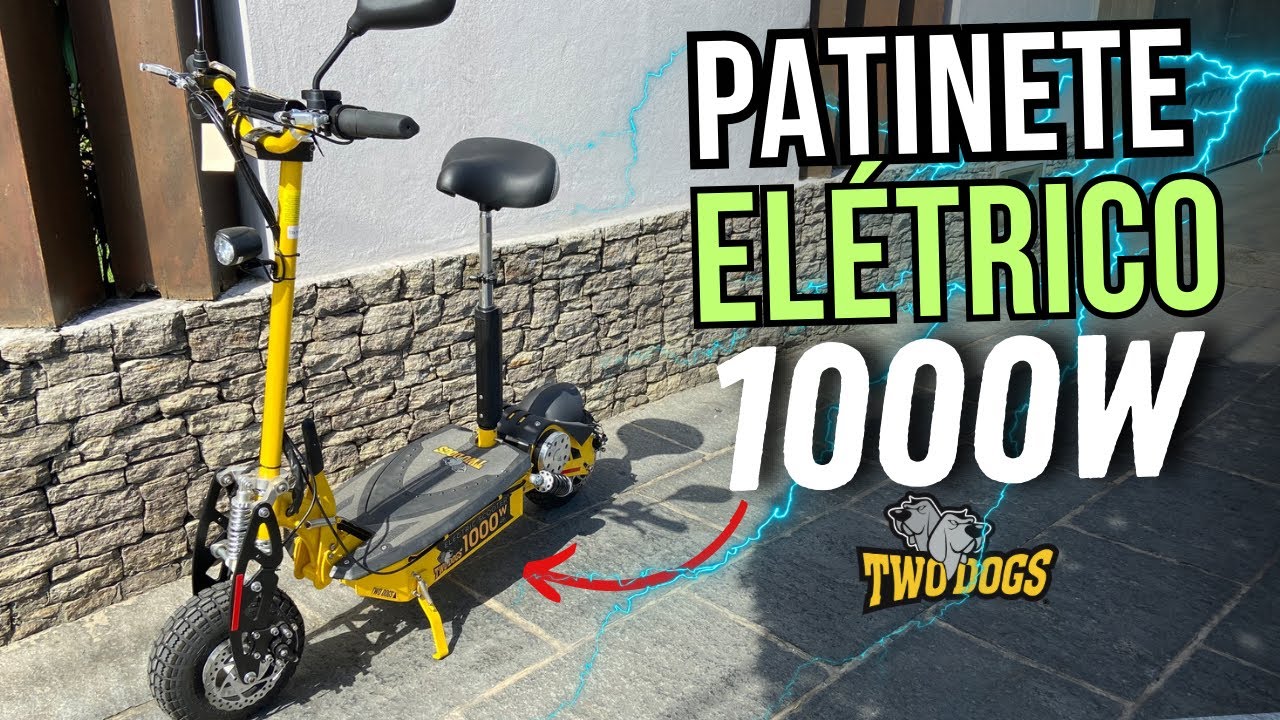 PATINETE ELÉTRICO TWO DOGS 1000W - VEÍCULO AUTOPROPELIDO - YouTube