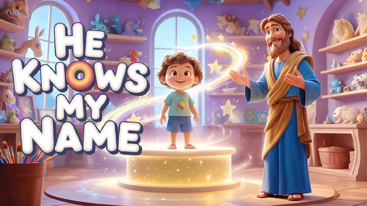 Jesus Knows Your Name! Kids Sing Along Song [Includes POP-UP Bible ...
