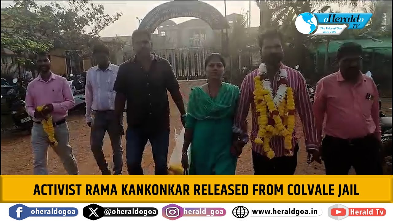 ACTIVIST RAMA KANKONKAR RELEASED FROM COLVALE JAIL - YouTube