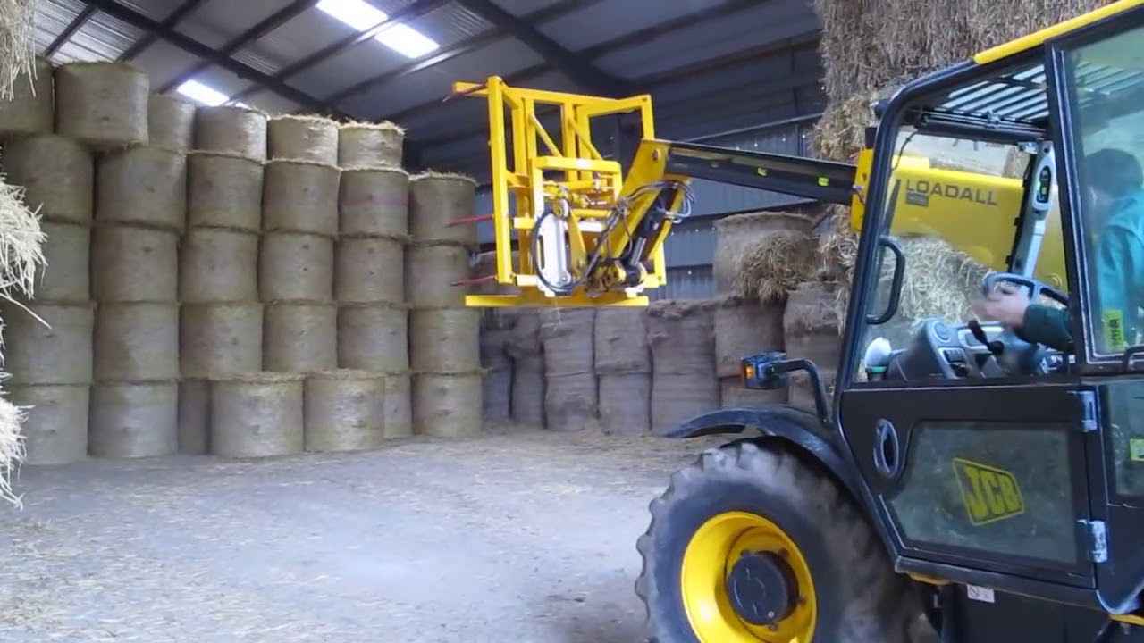 Big Square and Round Bale Stacker - YouTube