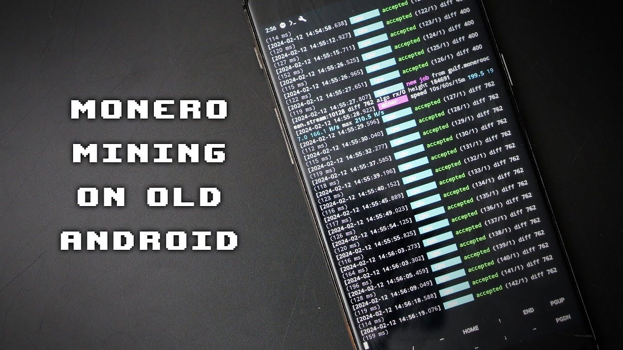 Mining Monero on OLD Android Phones with Termux and XMRig - YouTube