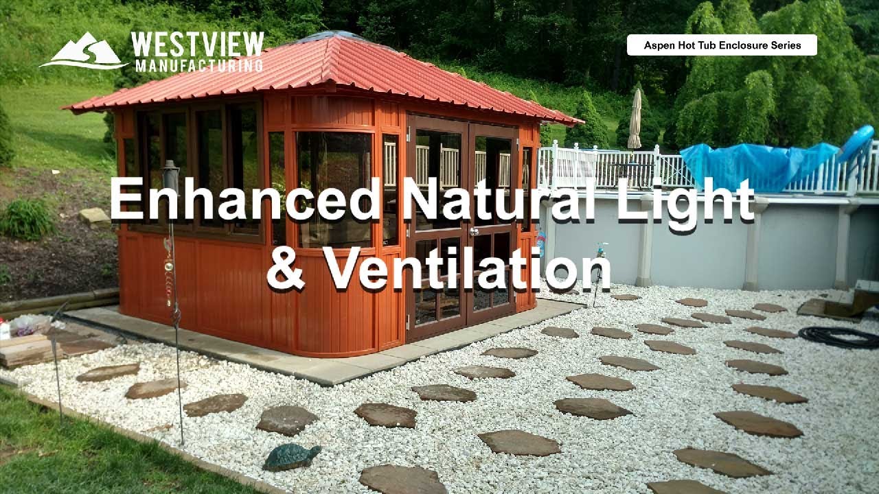 Enhanced Natural Light and Ventilation - Aspen Hot Tub Enclosure ...