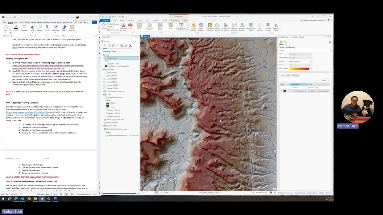 Lab8 Part4 Hydrology Tools (Visualize Watershed) - YouTube
