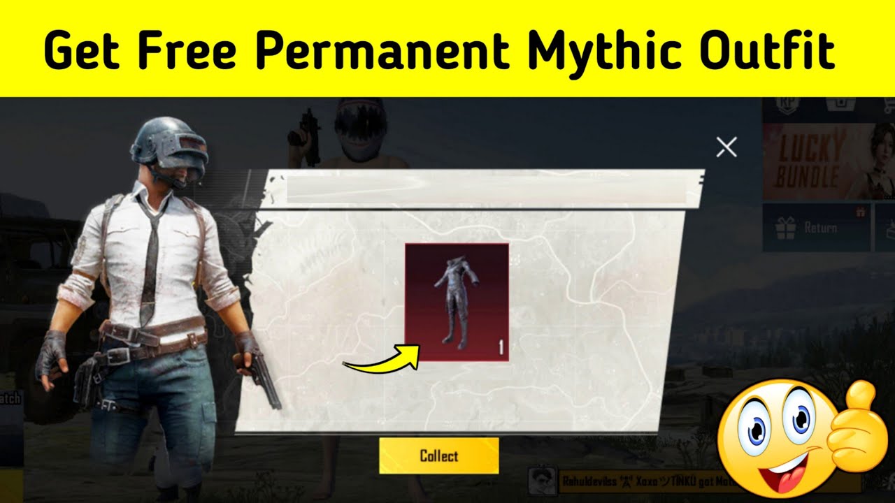 Get Free Permanent Mythic Outfit In Bgmi | Pubg Mobile | How To Get ...