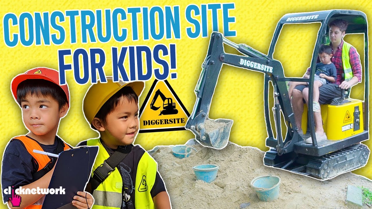 Construction Site For Kids! - Daddy Diaries: EP10 - YouTube
