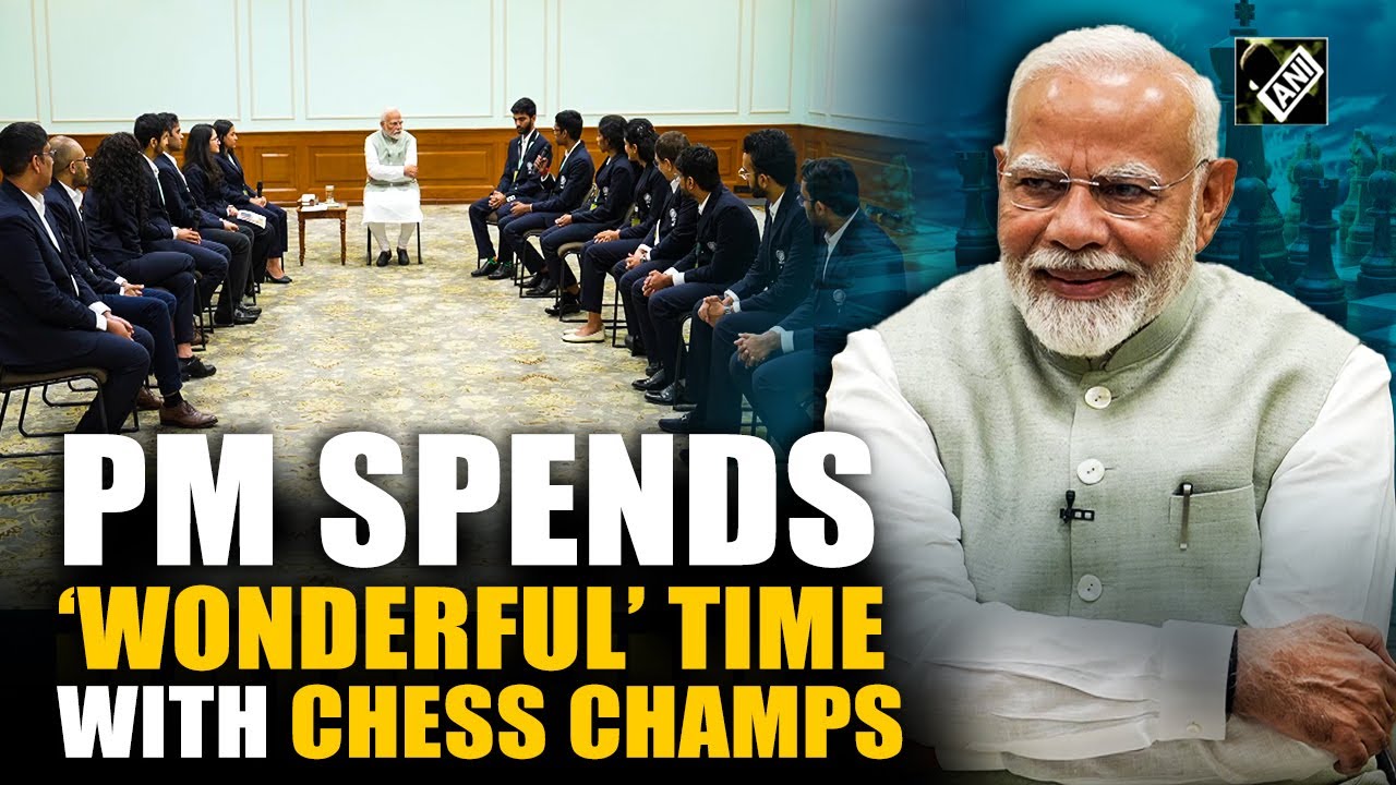 PM Modi interacts with Chess Champs, shares ‘wonderful’ moments - YouTube