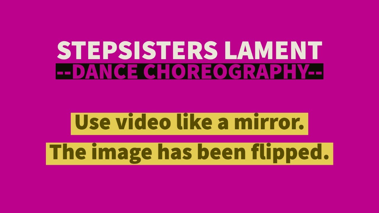 Stepsisters Lament Youtube