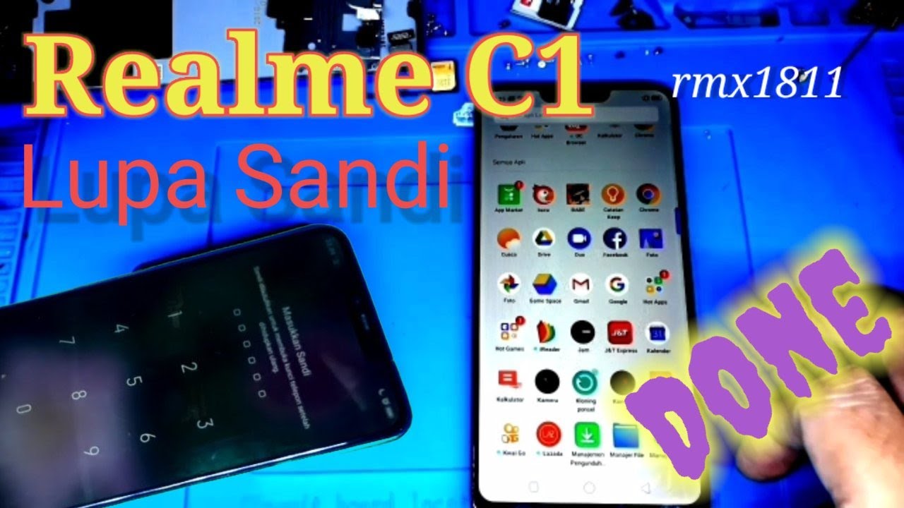 Realme C1 Lupa sandi/pola (rmx1811) sangat mudah - YouTube