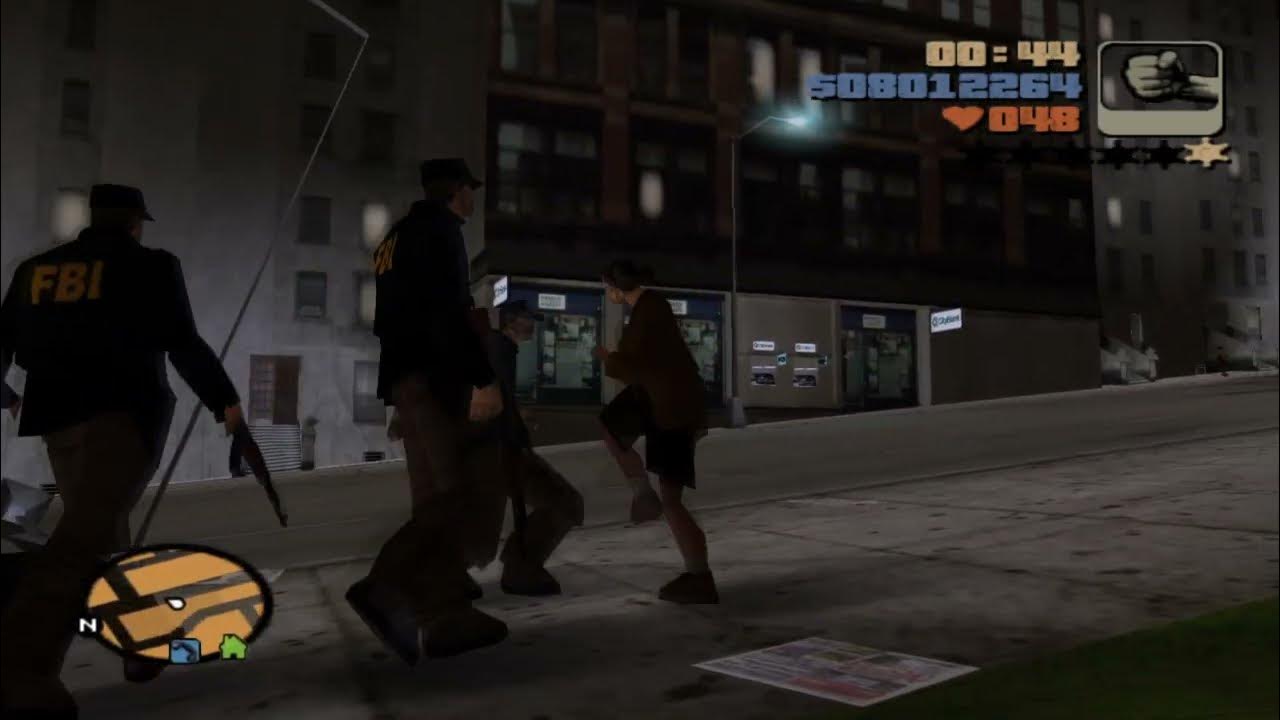 Grand Theft Auto 3 (PS2 Classic) [PS4] - Old Lady & FBI Fight - YouTube