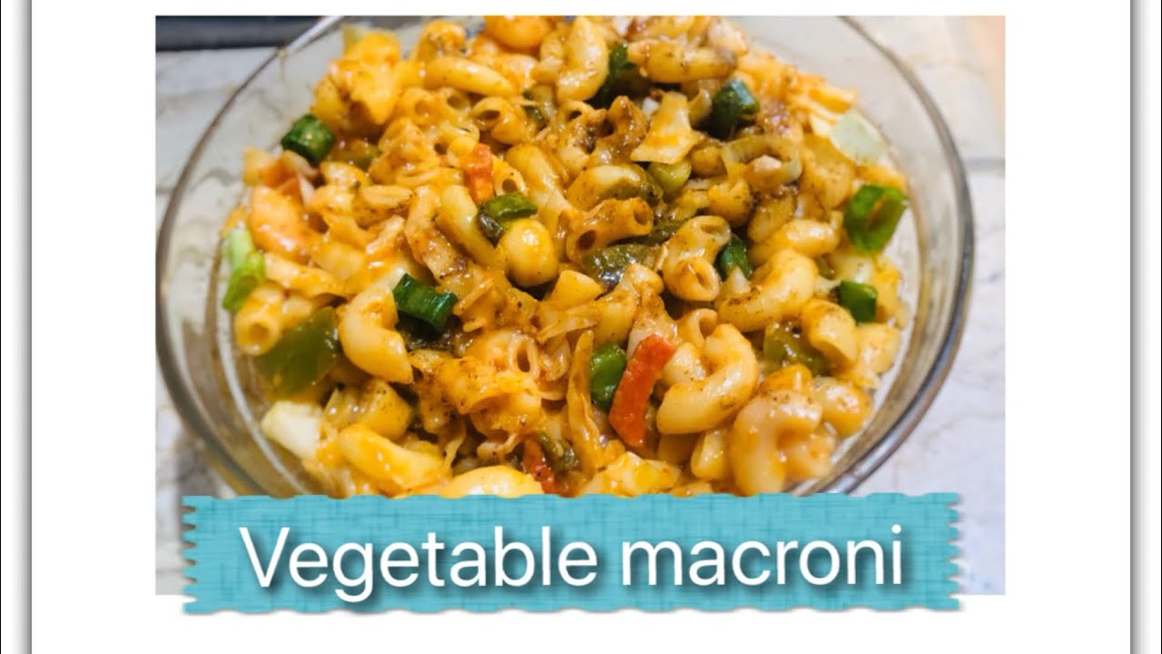 Food delicacy || vegetable macronies || ready in 2mins|| easy to make ...