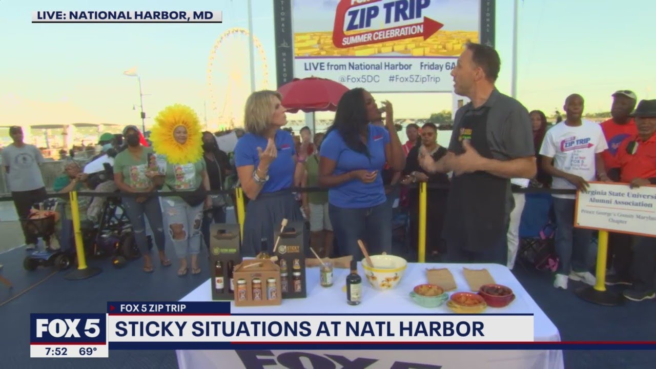 FOX 5 Zip Trip National Harbor Finale: Sticky Situations - YouTube