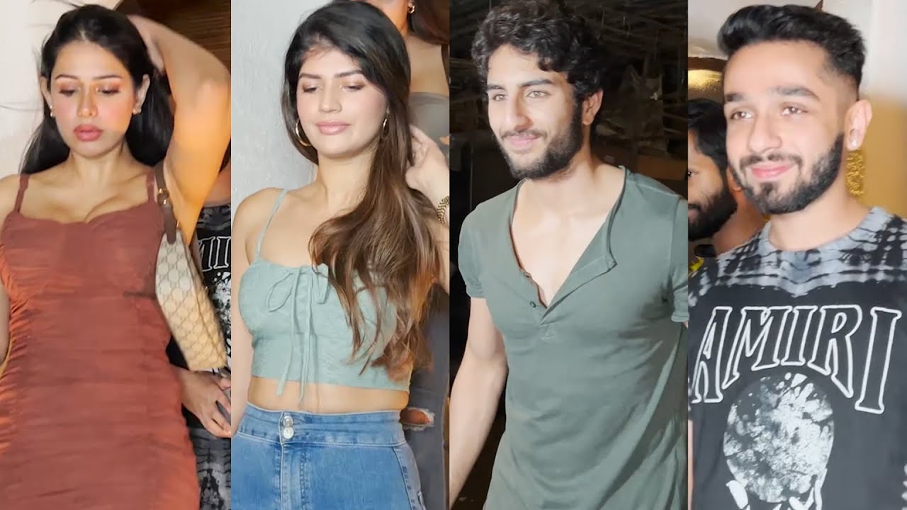 Ibrahim Ali Khan, Anjini Dhawan & Naman Spotted At Restaurant Bandra - YouTube