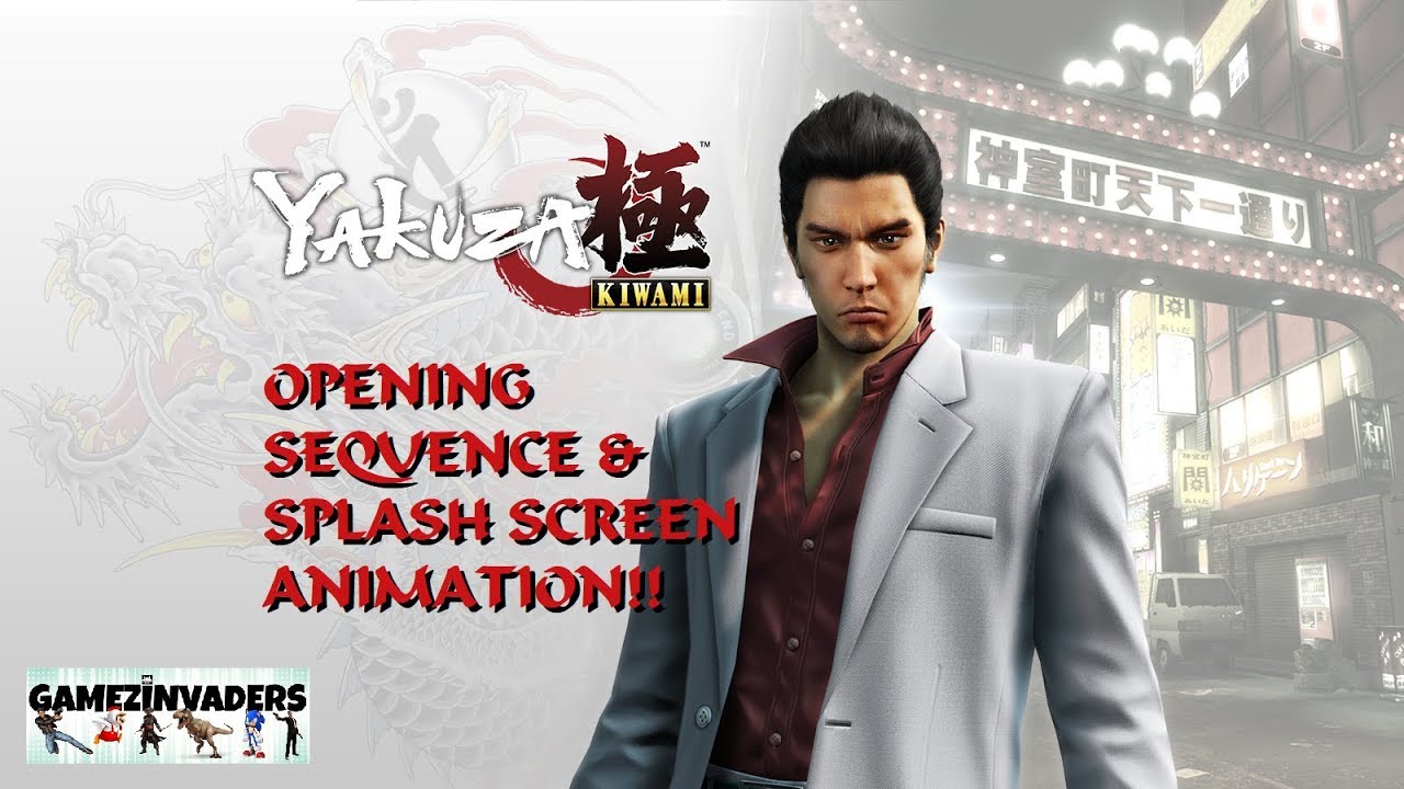 Yakuza Kiwami!! Intro Opening Sequence & Splash Screen Animation! - YouTube