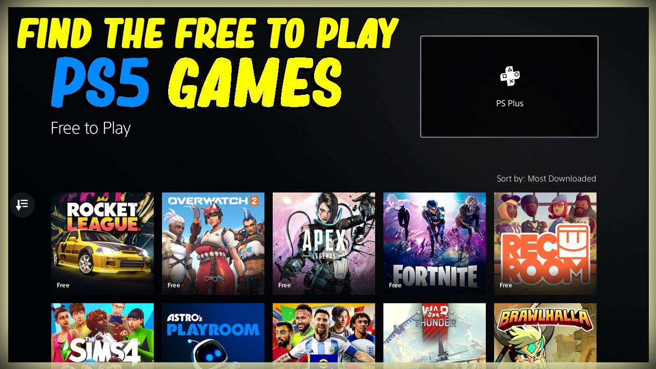 Where To Find The Free To Play Games On PS5 | How To Get To The Free ...