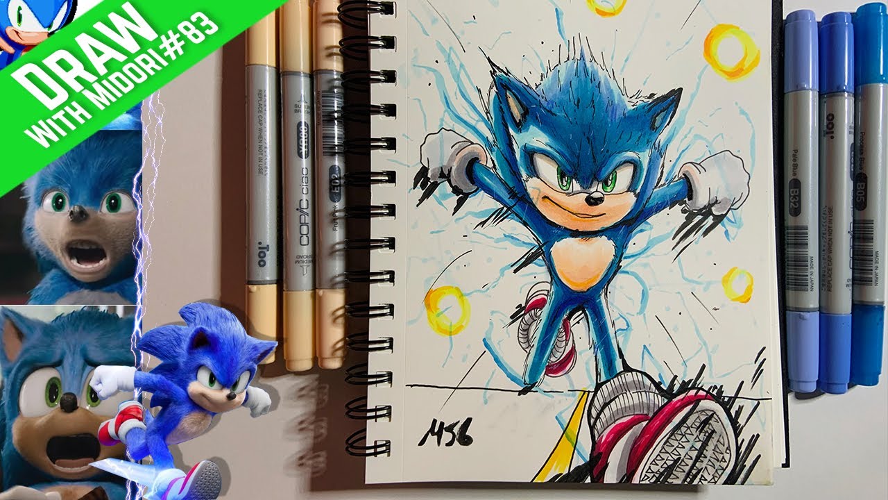 LETS DRAW Sonic The Hedgehog Movie Redesign - YouTube