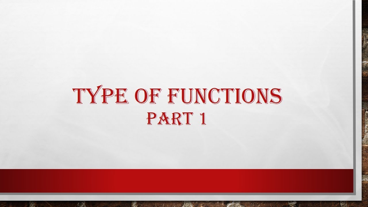 Functions Part 1 | Type of functions | Class 12 | Computer Science ...